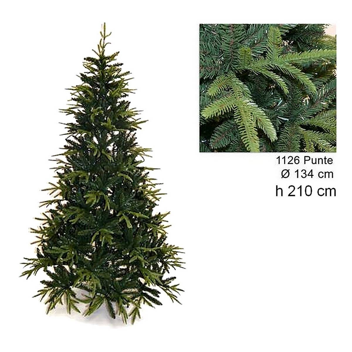 Albero di Natale Ximas 210 cm rami in pe e pvc