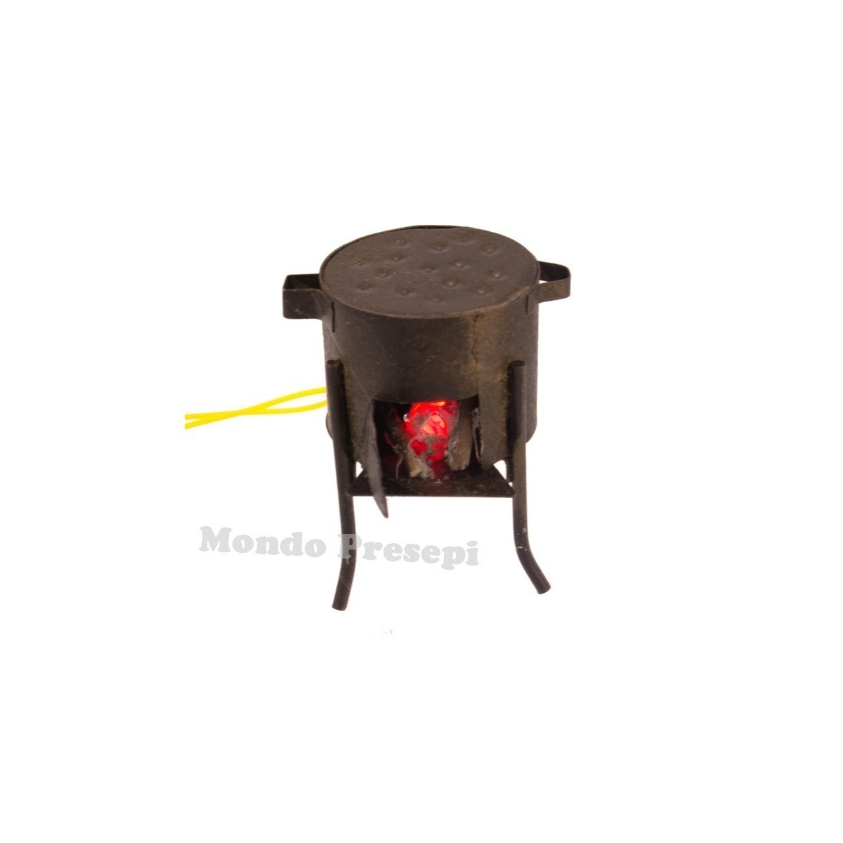 Brazier with led ef. fire complete with power