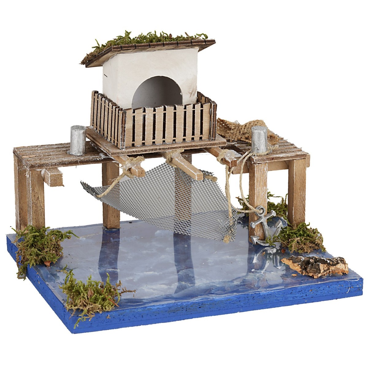 Trabucco sul mare cm 19x15x16h Mondo Presepi